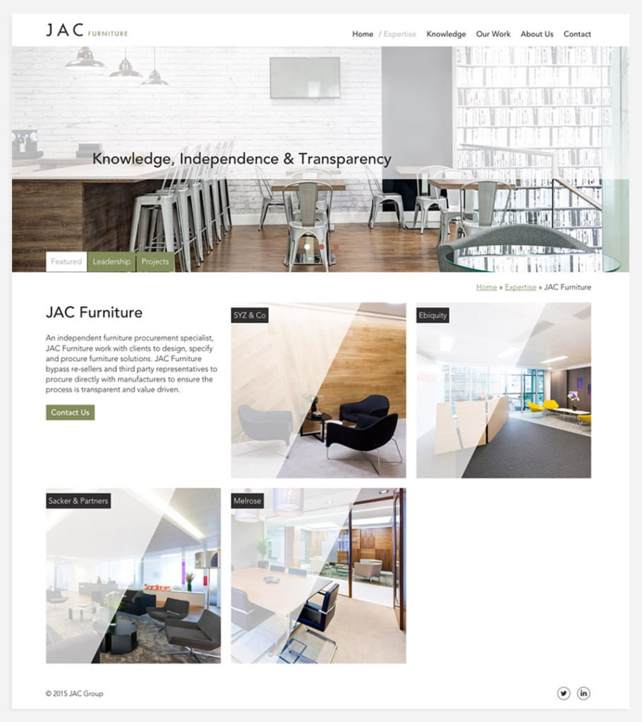 JAC | Image-led Web Design | Web Design Surrey